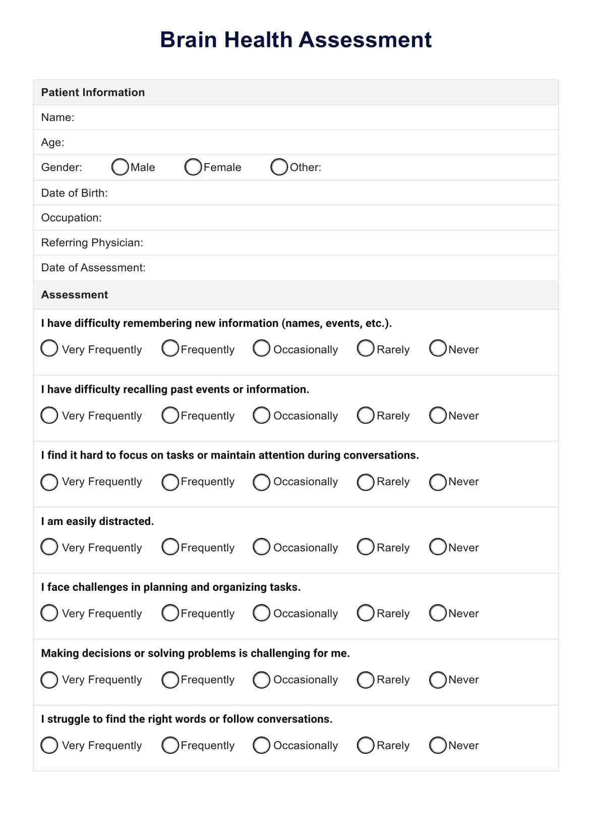Health Assessment Example Free PDF Download Health Assessment Example Free PDF Download