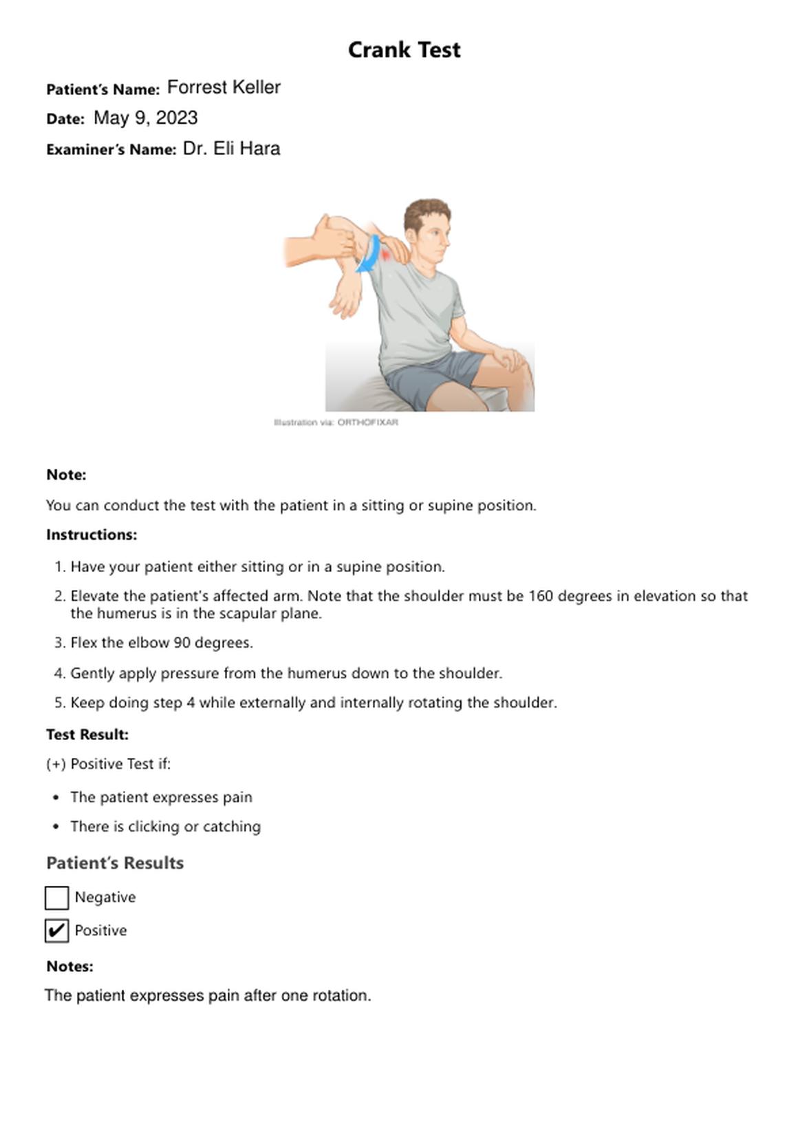 Crank Test & Example | Free PDF Download