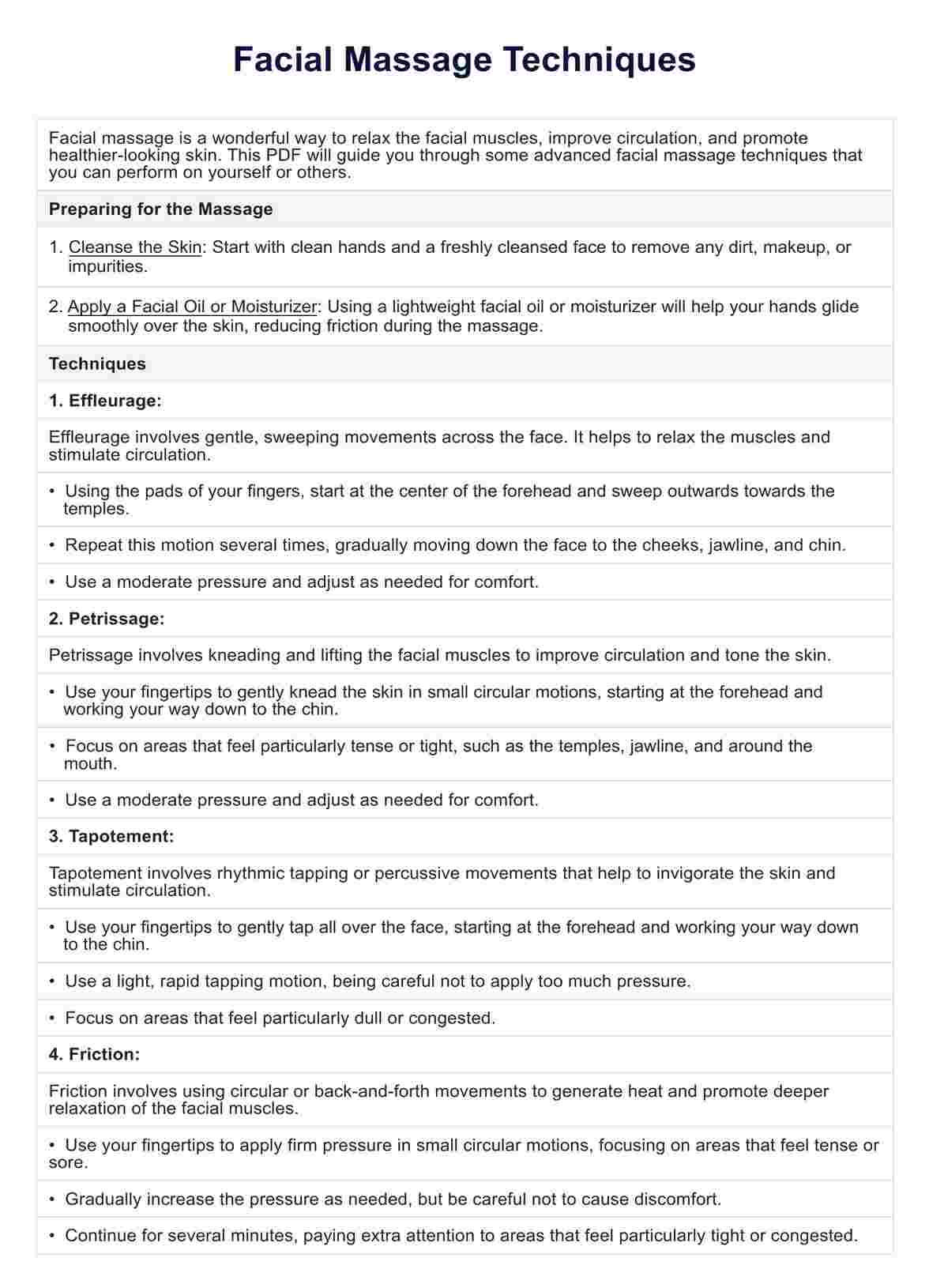 Esthetician Consultation Form For Skin And Beauty Assessment Free PDF