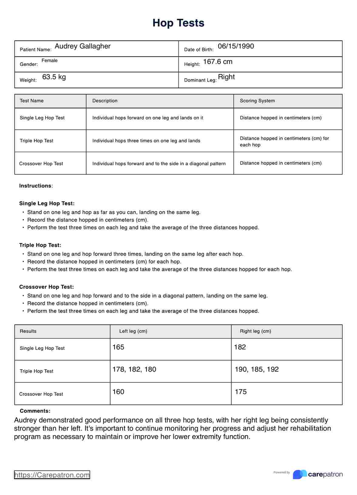 Hop Tests & Example | Free PDF Download