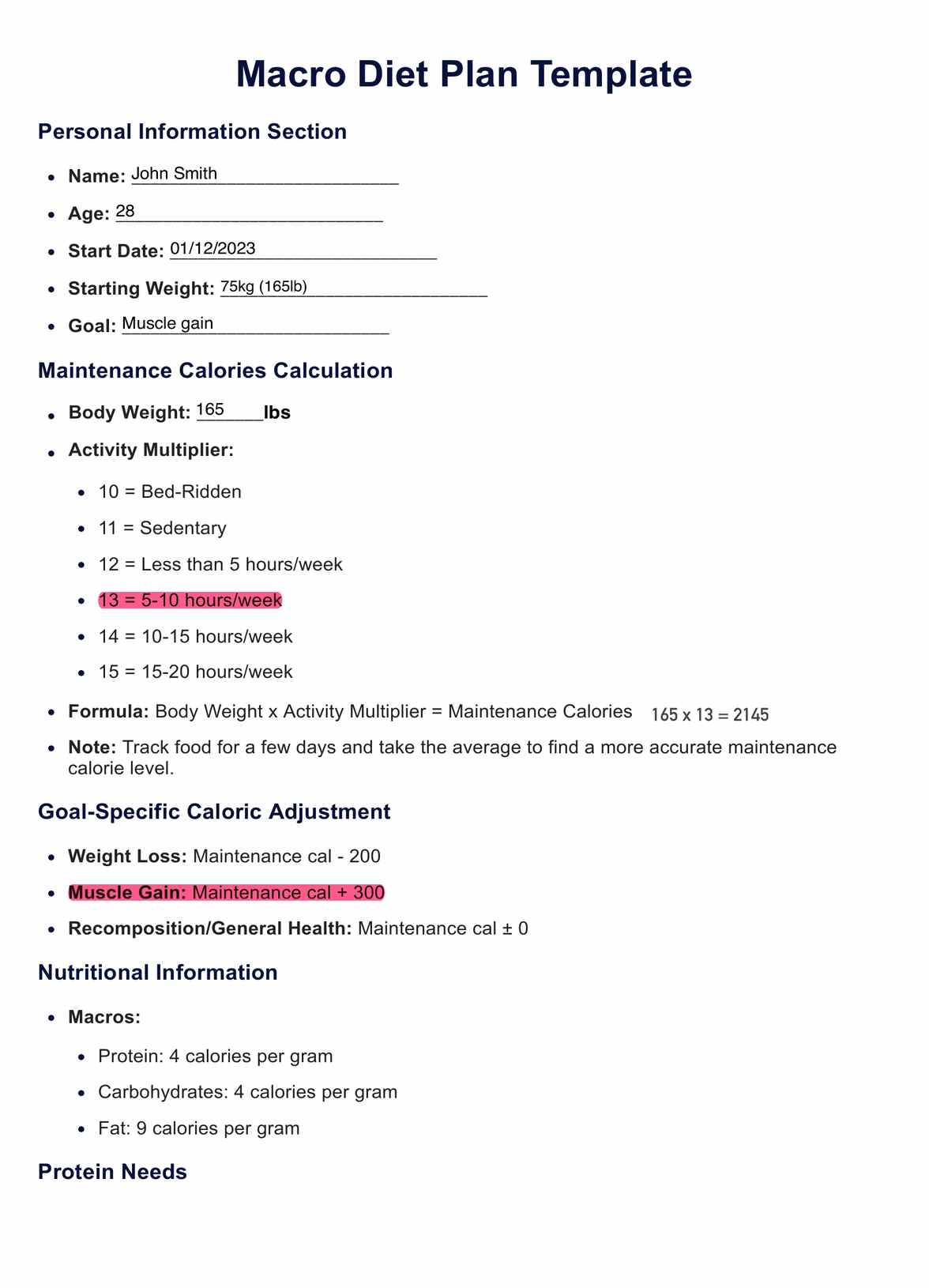 Macro Diet Plan & Example | Free PDF Download