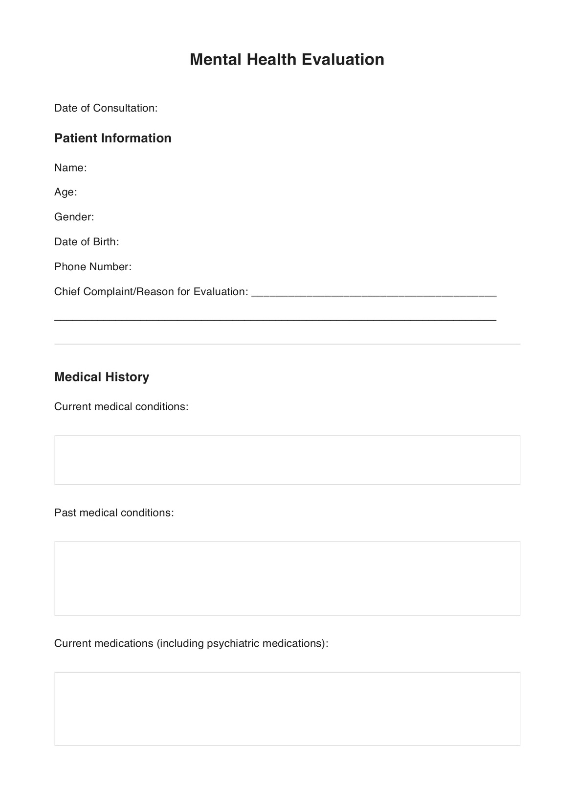 Mental Health Handout & Example | Free PDF Download