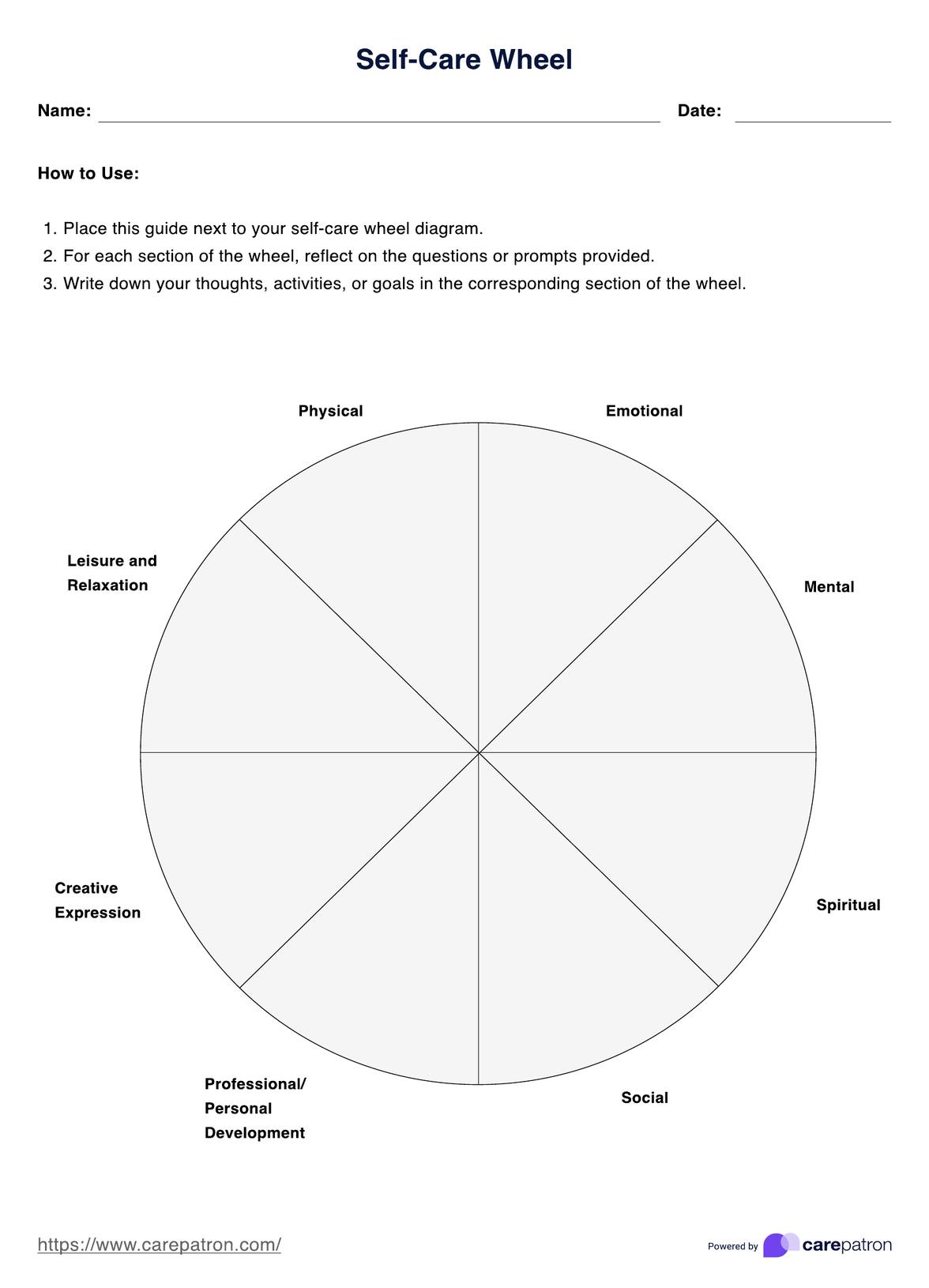 Self Care Wheels