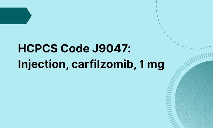 HCPCS Code J9047: Injection, carfilzomib, 1 mg