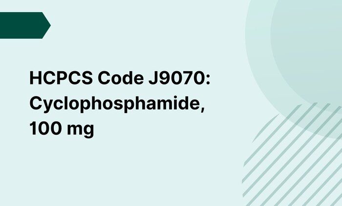 HCPCS Code J9070: Cyclophosphamide, 100 mg